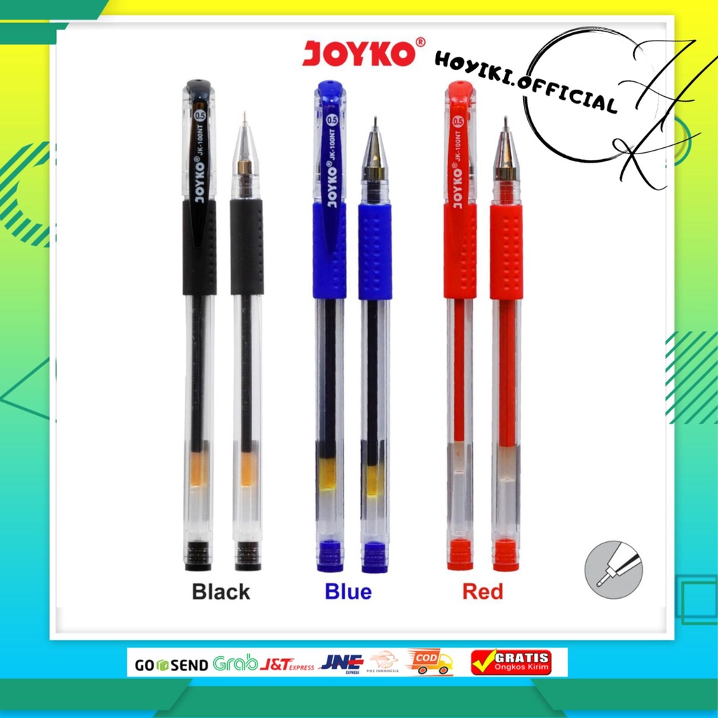 Jual JOYKO Gel Pen Pulpen Pena Joyko JK-100NT 0.5 mm | Shopee Indonesia