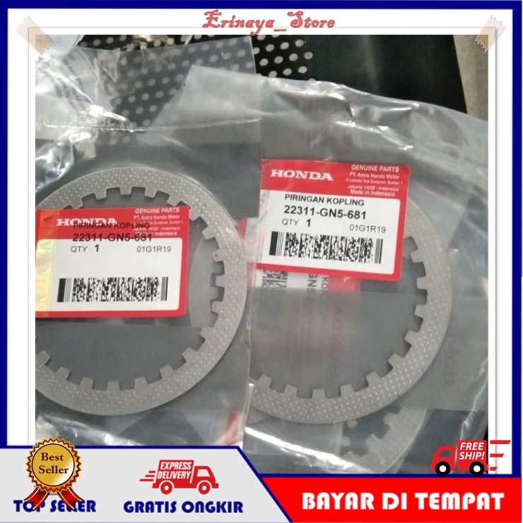 Jual ORIGINAL AHM KN4 Plat Gesek Besi Kopling Motor Honda Grand GL Pro Tiger Supra Prima Legenda ...