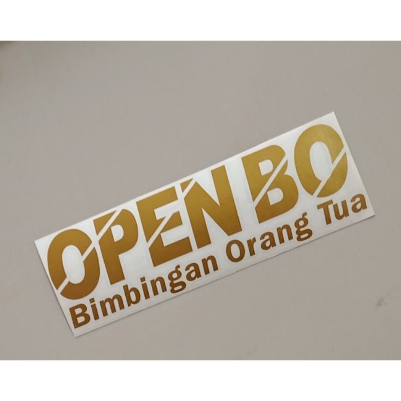 Jual sticker OPEN BO catting sticker motor | Shopee Indonesia