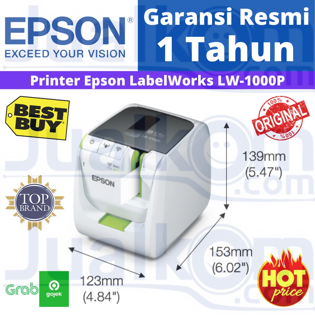 Jual Epson LabelWorks LW 1000P WiFi PC Connectable Label Printer ...