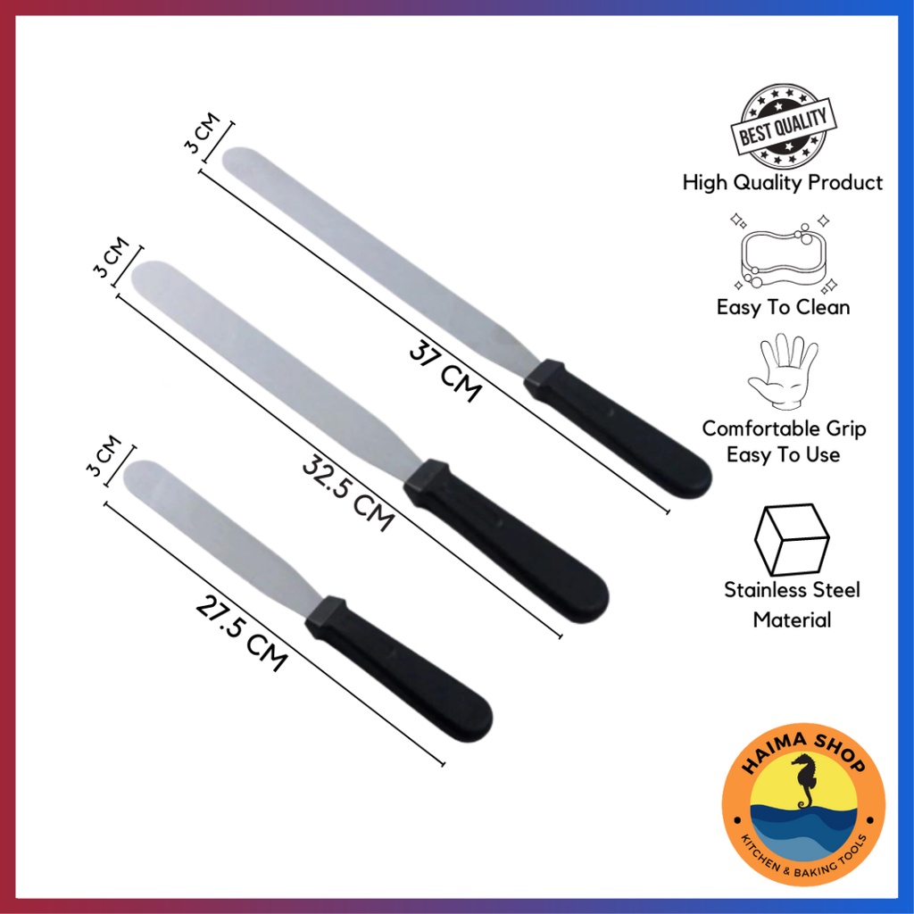 Jual SPATULA POLES / SPATULA BUTTERCREAM / SPATULA DEKOR KUE / SPATULA ...