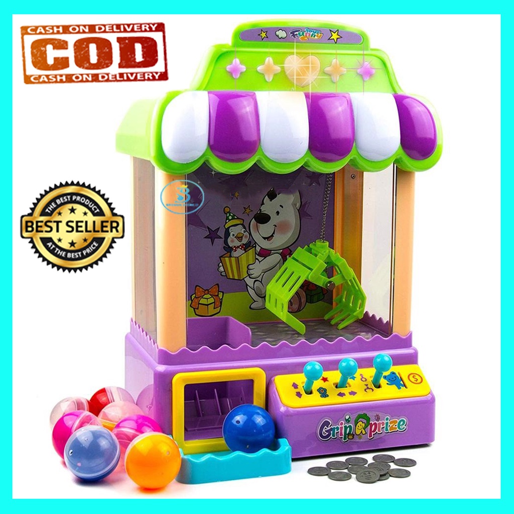 Jual WU - Mainan Anak Mesin Pencapit Boneka / Capit Bola Joy Claw Machine | Shopee Indonesia