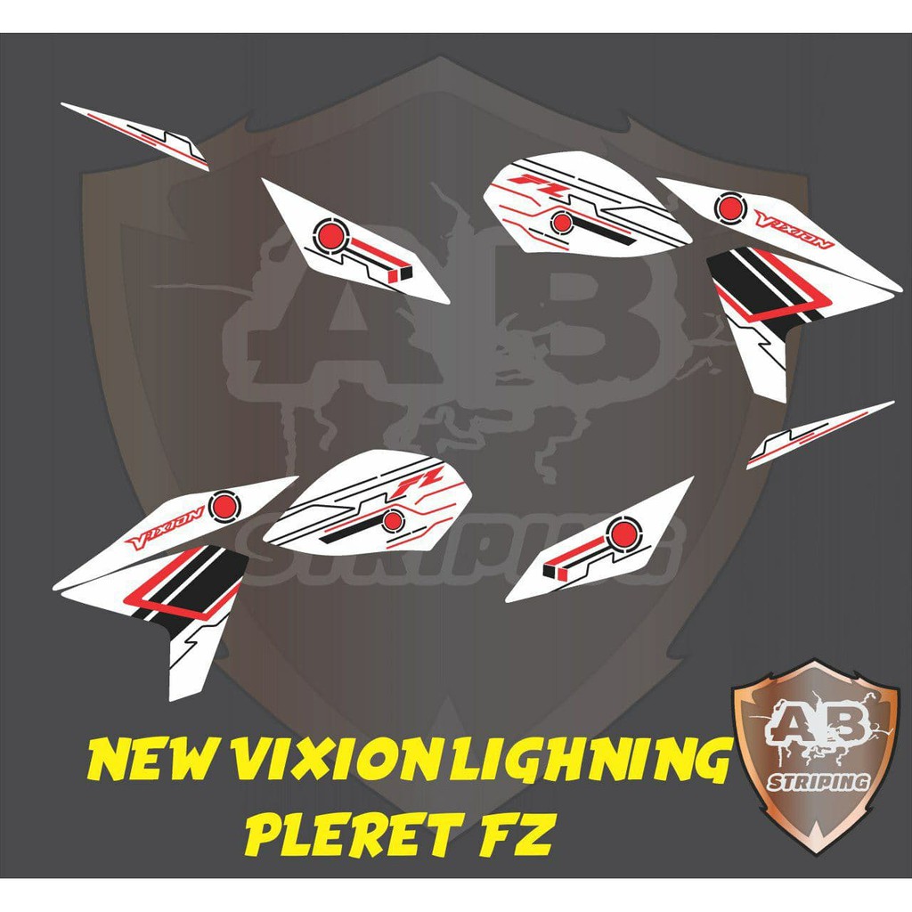 Jual stiker striping decal sticker vixion tahun 2013 -2014 new vixion ...