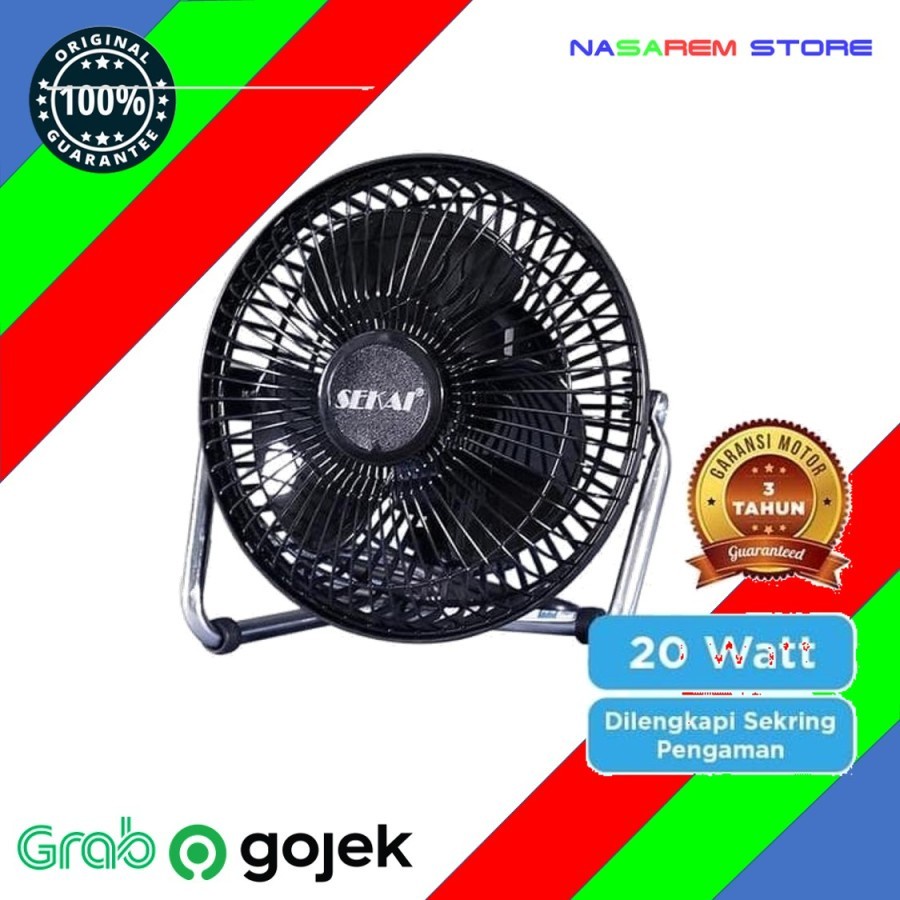 Jual Kipas Angin Sekai HDO 615-S Kipas Mini Meja Tornado 6 Inci (15 cm ...