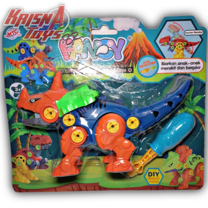 Jual MAINAN ANAK ROBOT DINOSAURUS RAKIT/DINO RAKIT/DINO BONGKAR PASANG ...