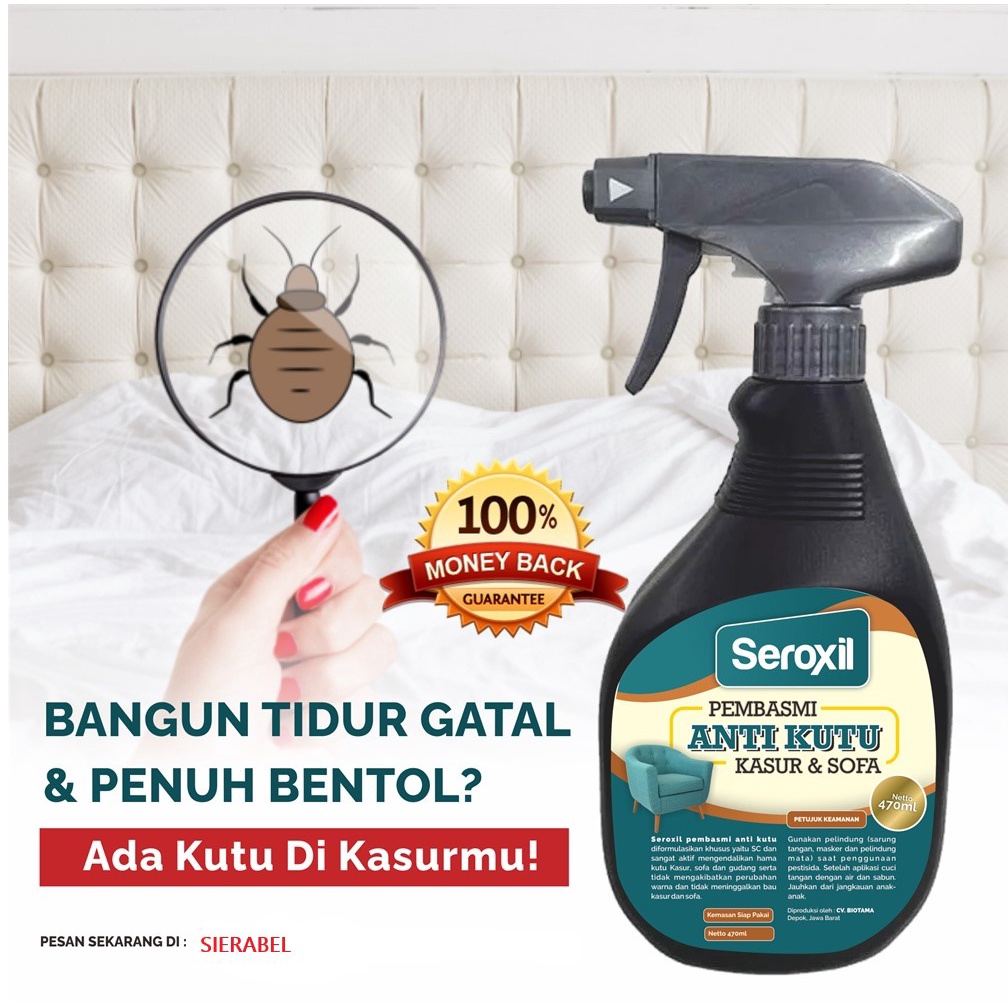 Jual Seroxil Pembasmi Anti Kutu Tungau Kasur & Kutu Ampuh 450ml ...