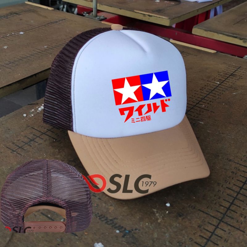 Jual TOPI JARING TRUCKER HAT CAP PREMIUM TAMIYA KANJI JAPAN CUSTOM NAMA ...