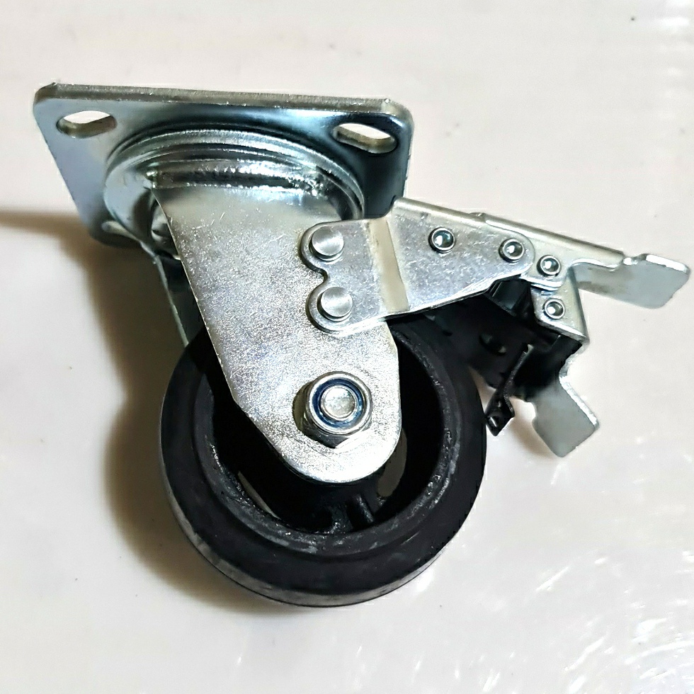 Jual Roda Troley Karet Hd / Heavy Duty 4" (rem) | Shopee Indonesia