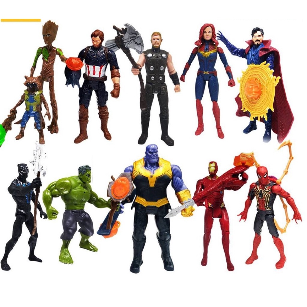 Jual mainan robot super hero marvel action figure avengers captain ...