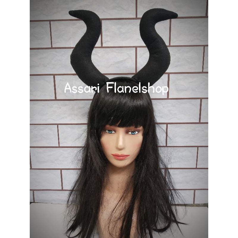 Jual Bando tanduk devil MALEFICENT halloween | Shopee Indonesia