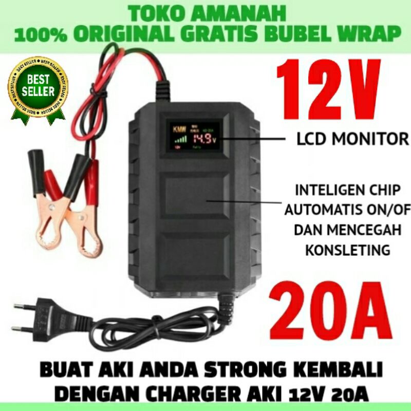 Jual Charger Aki Cas Accu Mobil Motor 12v 20a Cas Aki Canggih 12 Volt ...