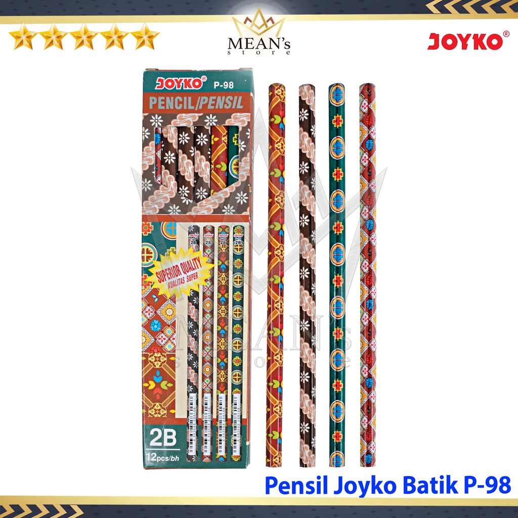 Jual Pensil Joyko P-98 Batik / Pensil Kayu Joyko P98 | Shopee Indonesia