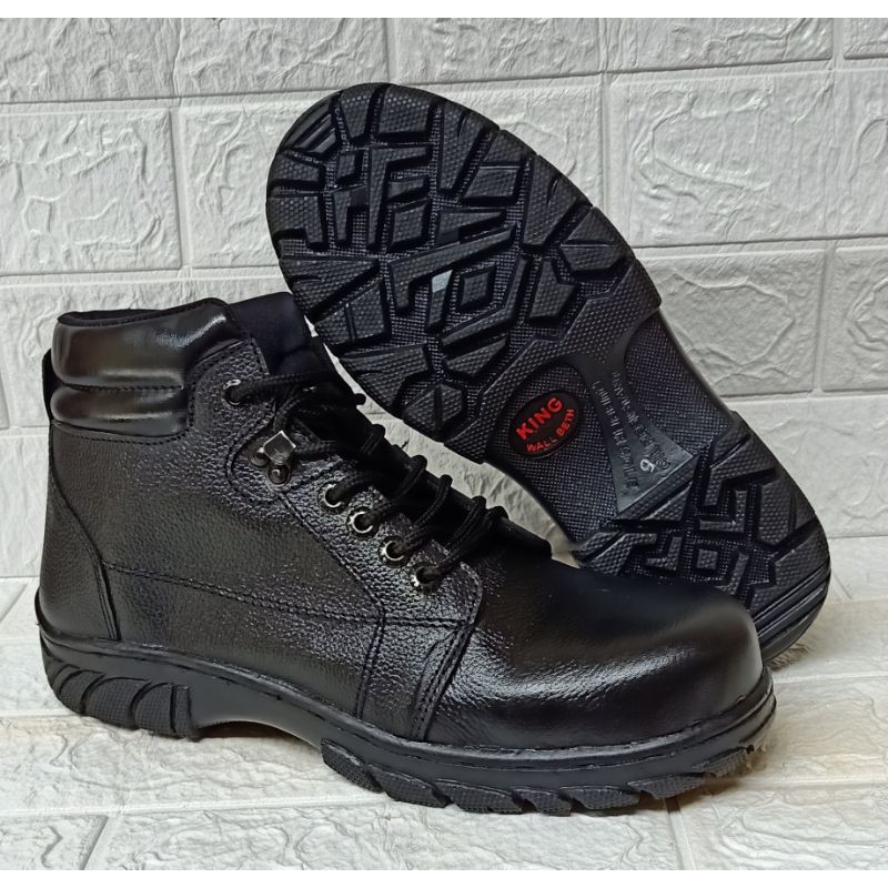 Jual Sepatu safety booth tali king wallbeth kulit asli home industri ...