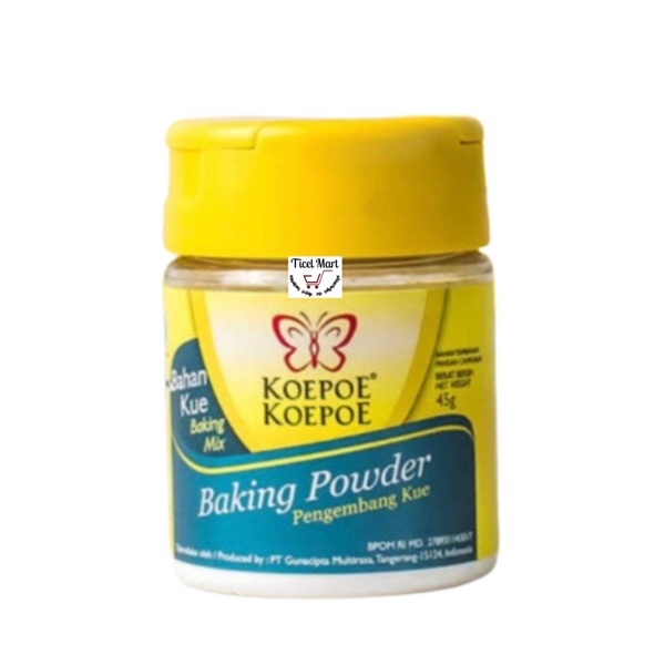 Jual Baking Powder Koepoe Koepoe 45gr | Penstabil roti kue | Shopee ...