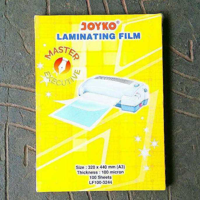 Jual Open Ds] Joyko Laminating A3 Plastik 100 Mikron / 320 X 440 Mm ...