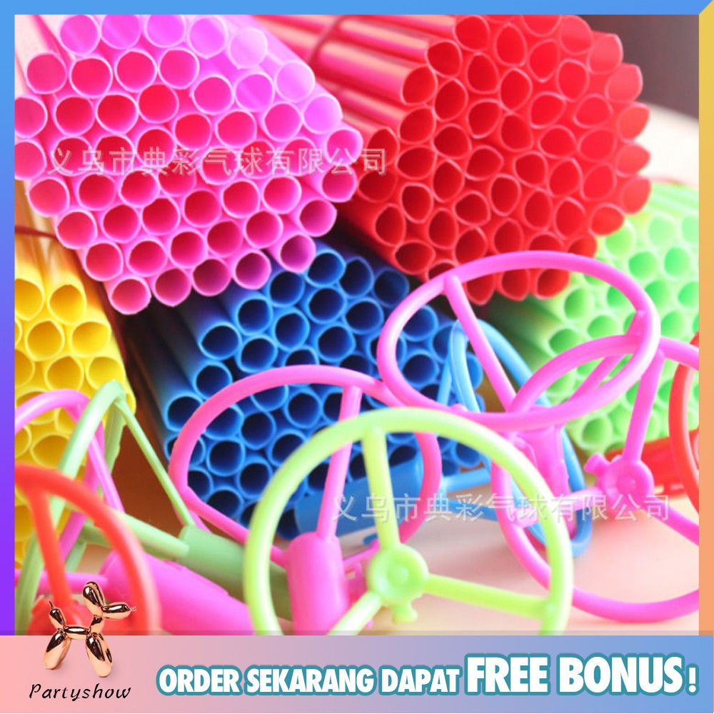 Jual 40 cm Stick Balon / Stik Balon / Pegangan Balon | Shopee Indonesia
