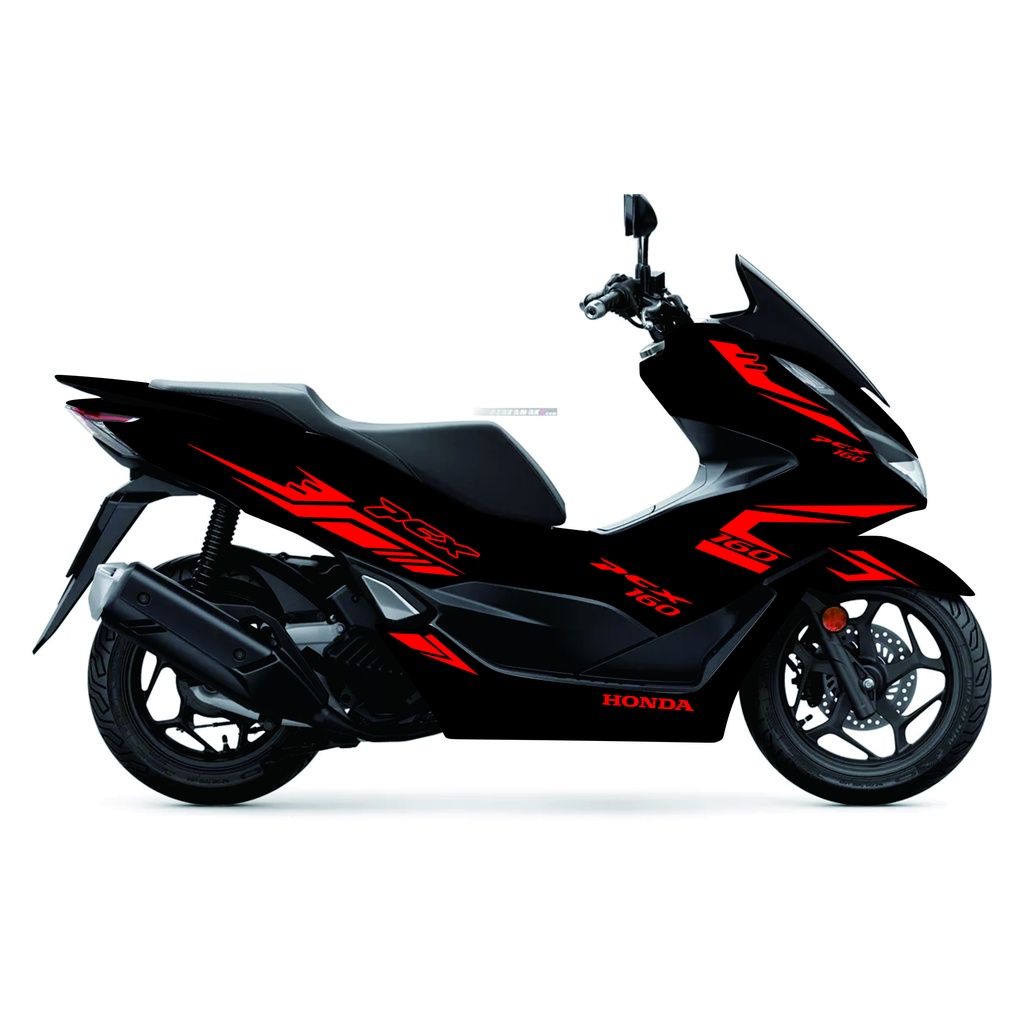 Jual stiker lis PCX 160 hitam simple 1 warna | Shopee Indonesia