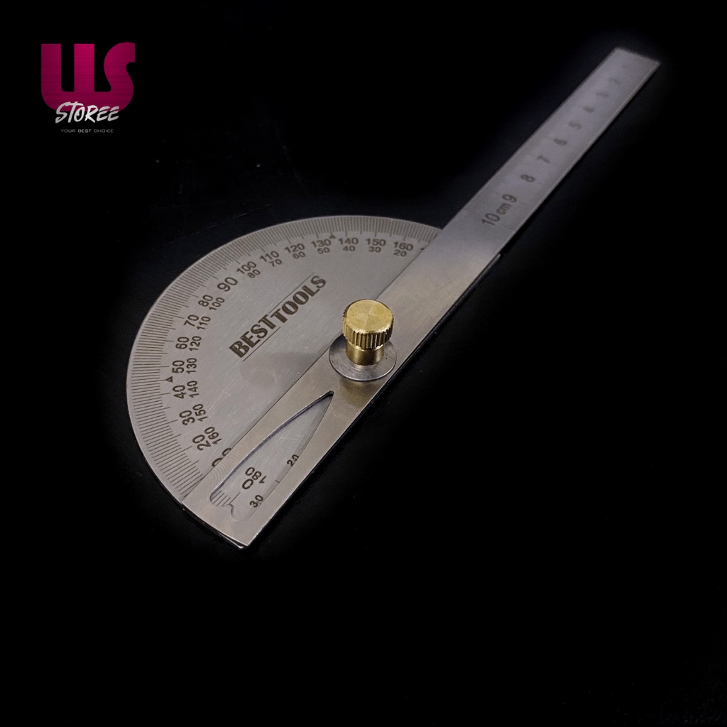 Jual Busur Derajat Pengukur Sudut / Penggaris Busur / Stainless Degree ...