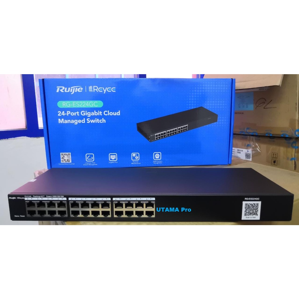 Jual Ruijie RG-ES224GC Cloud Managed Switch 24 Port Gigabit | Shopee ...