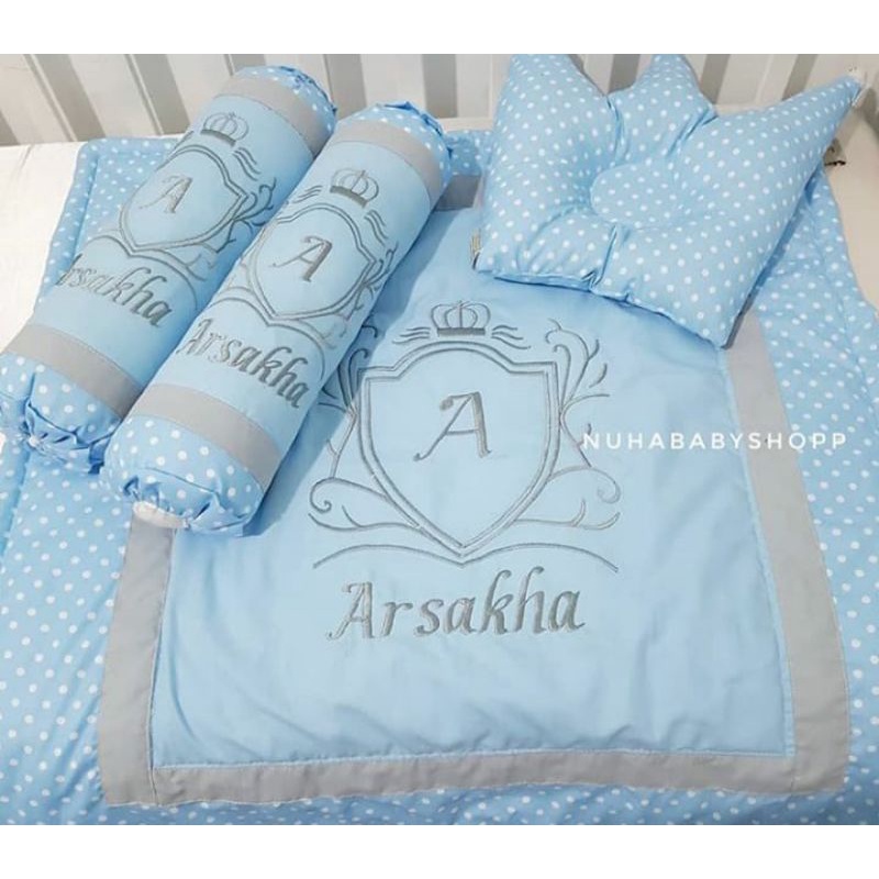 Jual selimut hangat bayi baru lahir custom nama bayi guling nama bayi ...