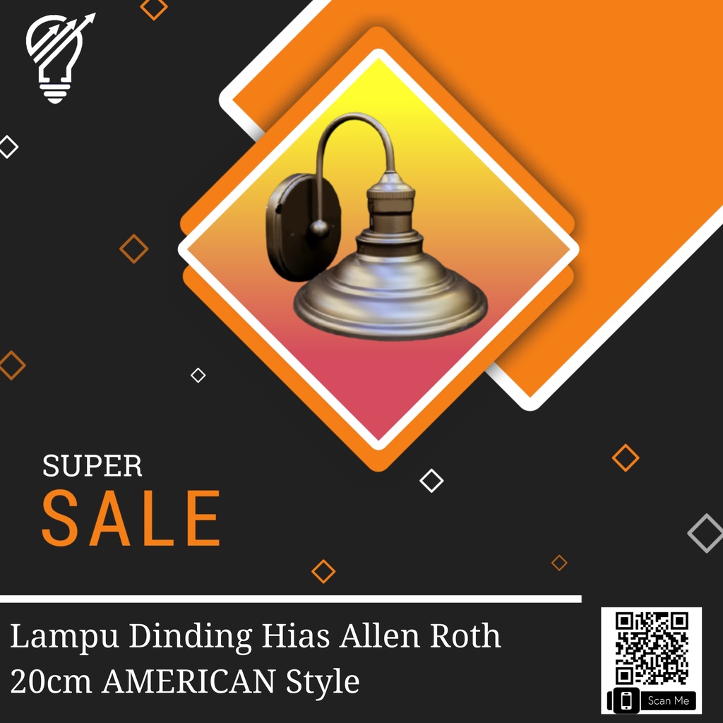 Jual Lampu Dinding Hias Allen Roth 20cm AMERICAN Style | Shopee Indonesia