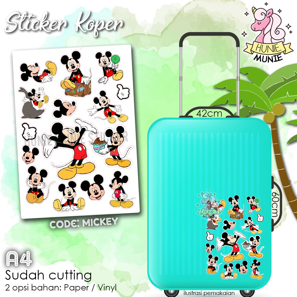 Jual Sticker Koper - Mickey Mouse Stiker | Shopee Indonesia