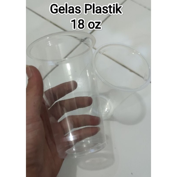 Jual Gelas Plastik Pp 18 OZ / Gelas Cup Plastik 18 oz / Gelas plastik Cup / Cup Plastik @50pcs ...