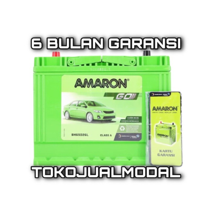 Jual AKI MOBIL TOYOTA HARIER NS70L / 65D26L AMARON GO | Shopee Indonesia