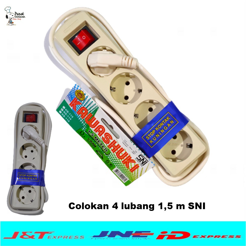 Jual Colokan 4 lubang 1,5 m SNI | Shopee Indonesia