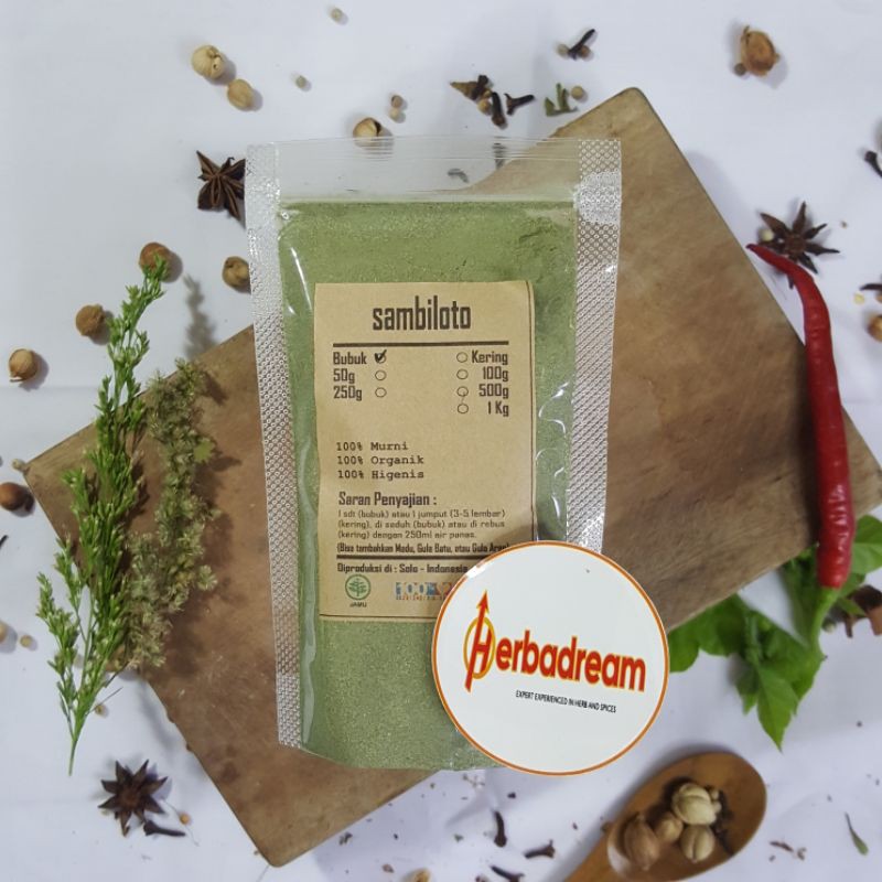 Jual 1 KG BUBUK SAMBILOTO SAMBIROTO ANDROGRAPHIS PANICULATA CHUAN XIEN ...