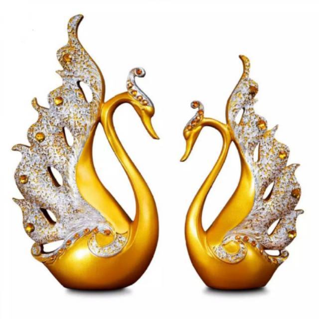 Jual Luxury Patung Angsa Lambang Cinta Sejati Ukiran Seni Gaya Eropa ...