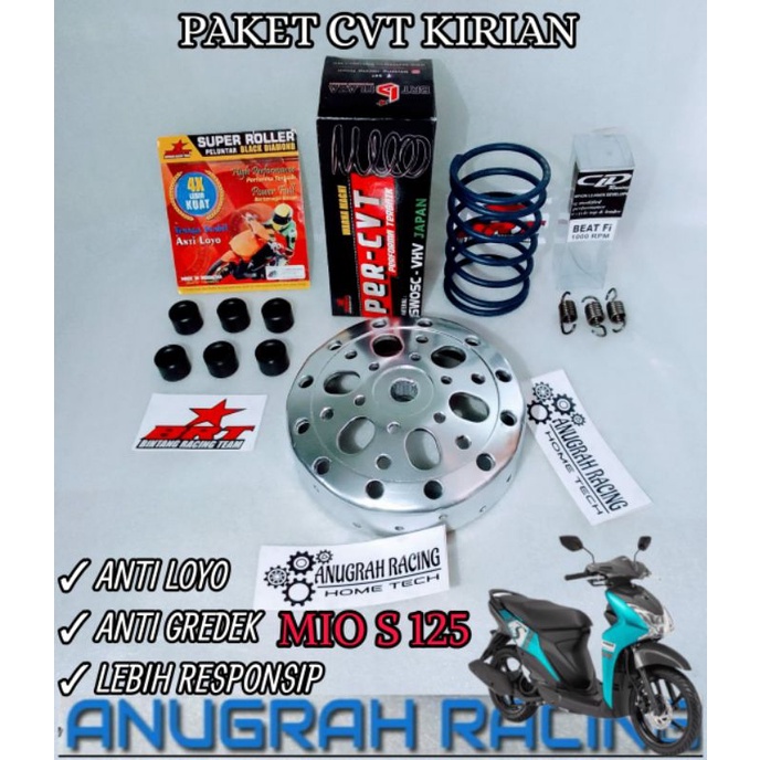 Jual PAKET UPGRADE CVT KIRIAN ANTI GREDEK ANTI LOYO YAMAHA MIO S 125 MIO M3 MIO Z SOUL GT 125 X ...