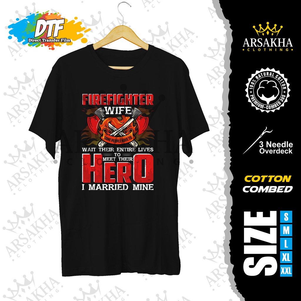 Jual Kaos Pemadam Fire Fighter Distro Cotton Combed 30S - Arsakha ...