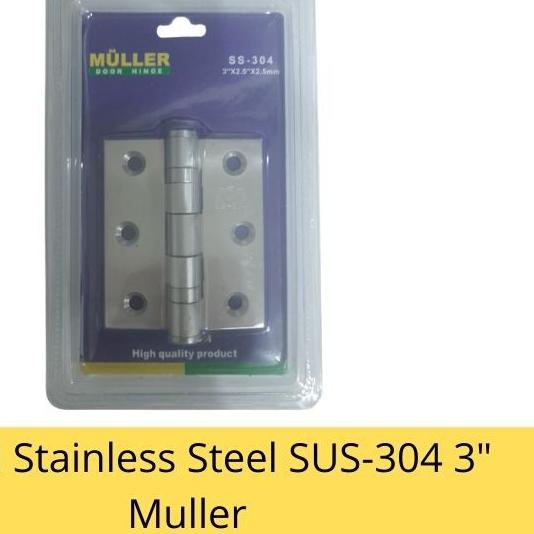 Jual Engsel Pintu 3" / Engsel Jendela 3 inch Stainless Steel SS-304 ( SUS 304 ) Muller | Shopee ...