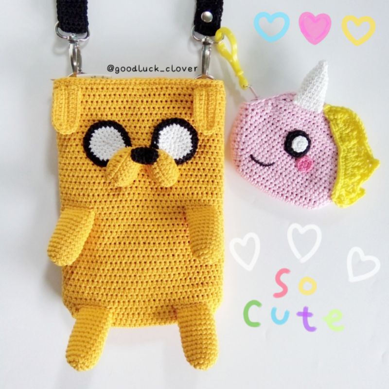 Jual Jake Adventure Time Crochet Bag | Shopee Indonesia