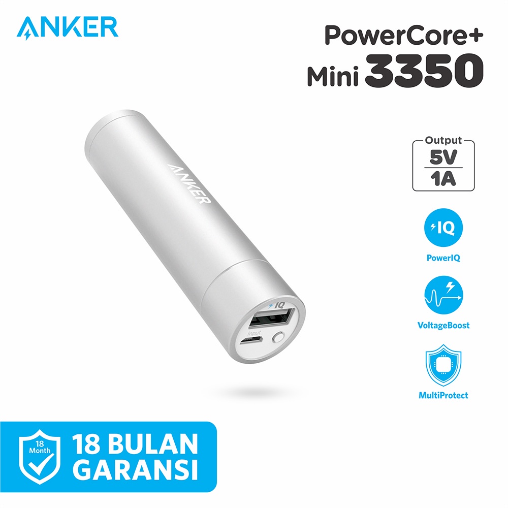 Jual Anker PowerBank PowerCore+mini 3350 mAh | Shopee Indonesia