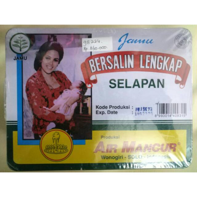 Jual Jamu Bersalin Lengkap Selapan (Produksi : Air Mancur) | Shopee ...