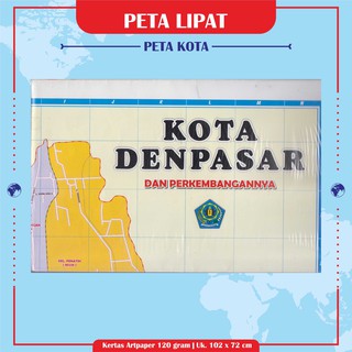 Jual Peta Kota : Peta Kota Denpasar / Peta Kota Gorontalo / Peta Kota ...