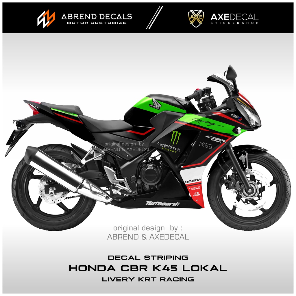 Jual Striping Honda CBR k45 Lokal Livery KRT Racing / Stiker Motor CBR ...
