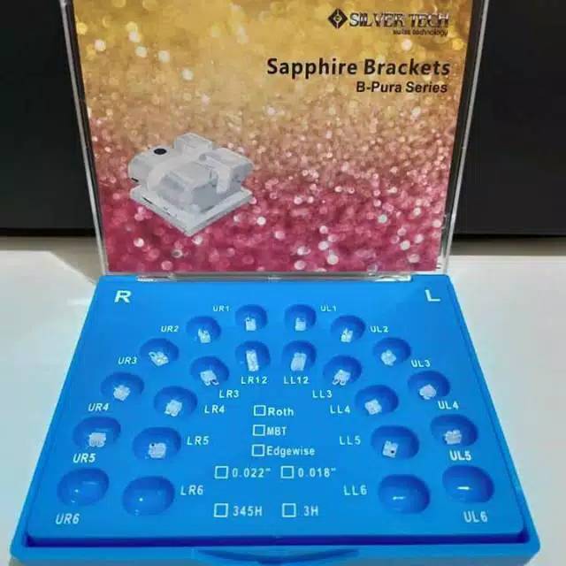 Jual Bracket Saphire Clear Behel Sapphire Bracket Roth 022 Swis ...