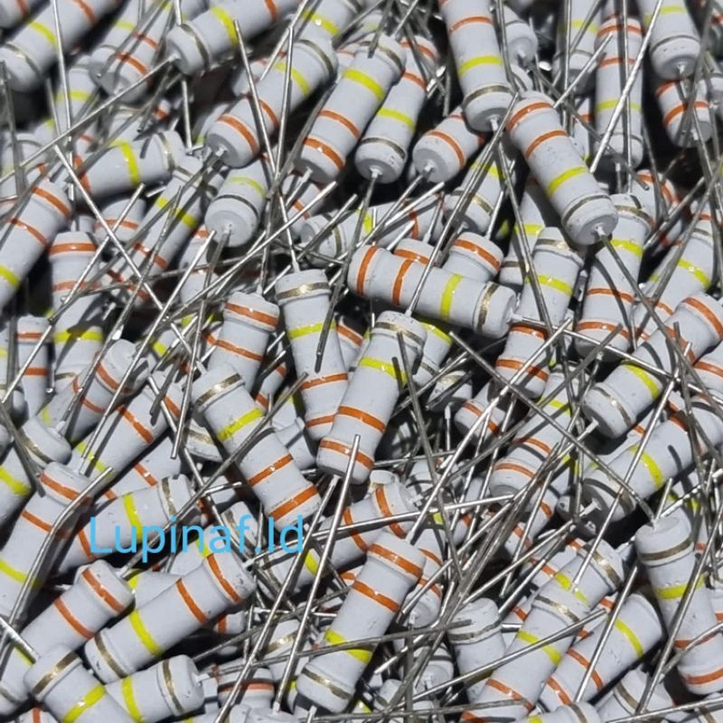 Jual HARGA 10 PCS RESISTOR 2W 2WATT 2 WATT 1M2 2K2 3K3 4K7 6K8 8K2 OHM ...