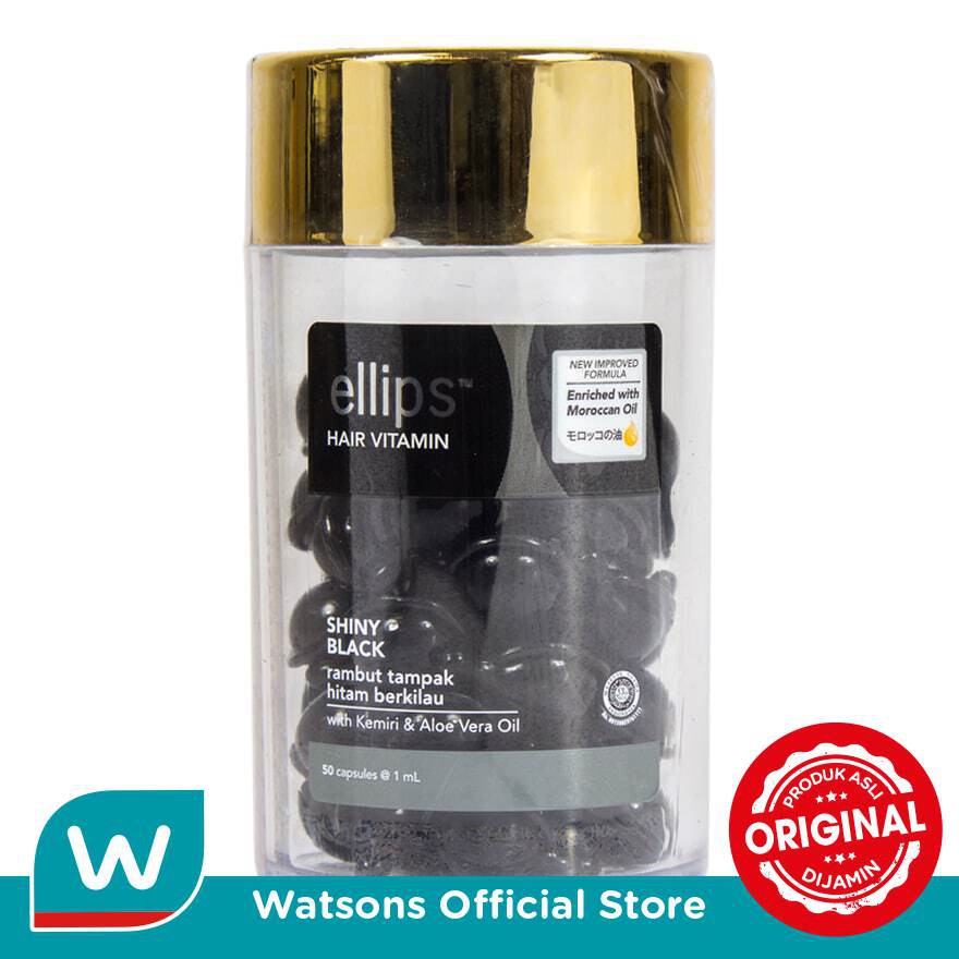 Jual Ellipse Hair Vitamin Shiny Black Jar | Shopee Indonesia