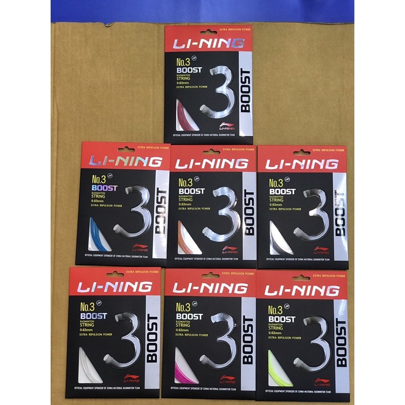 Jual SENAR BADMINTON LINING NO 3 BOOST ORIGINAL BERIKUT PEMASANGAN ...