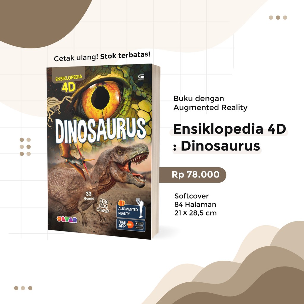 Jual Ensiklopedia 4D : Dinosaurus - Devar Entertainment (Original ...