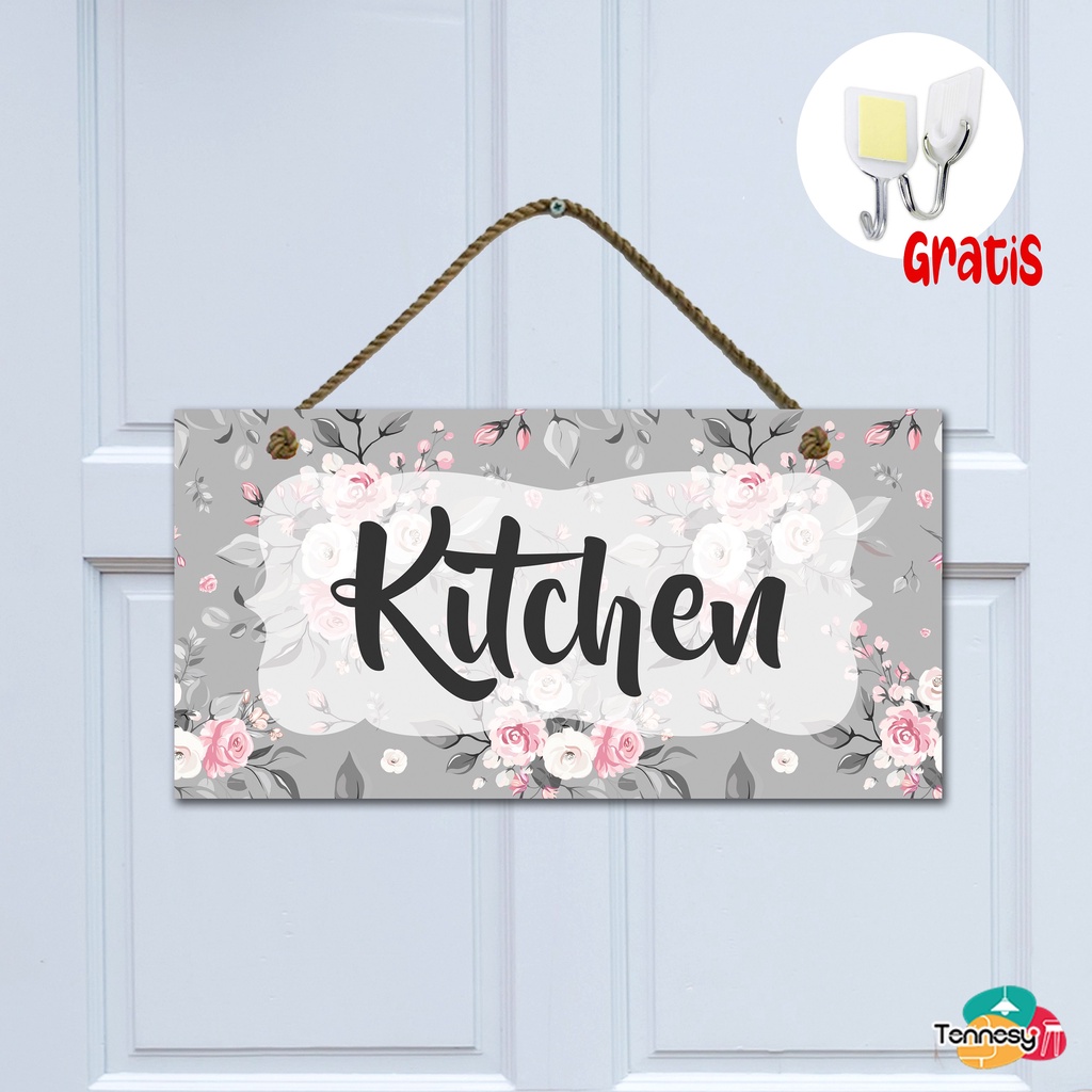 Jual TENNESY PAJANGAN PINTU HIASAN DINDING GANTUNGAN TALI SIGN SHABBY ...
