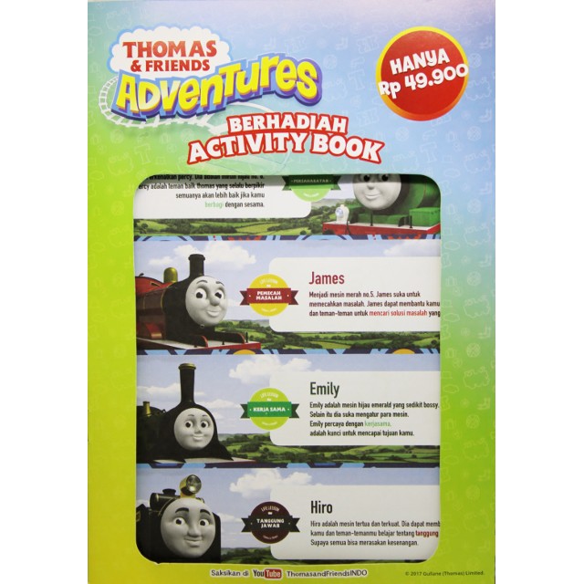 Jual Thomas & Friends Activity Book ( Lembar / Buku Aktivitas ...