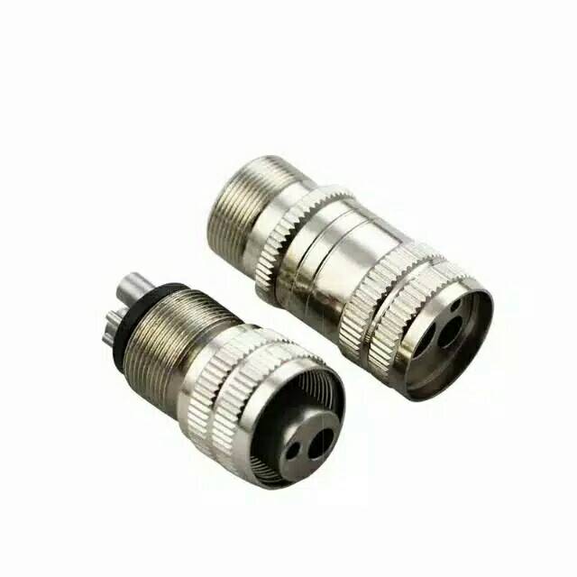 Jual konektor handpiece connector handpiece 2 ke 4 hole highspeed ...