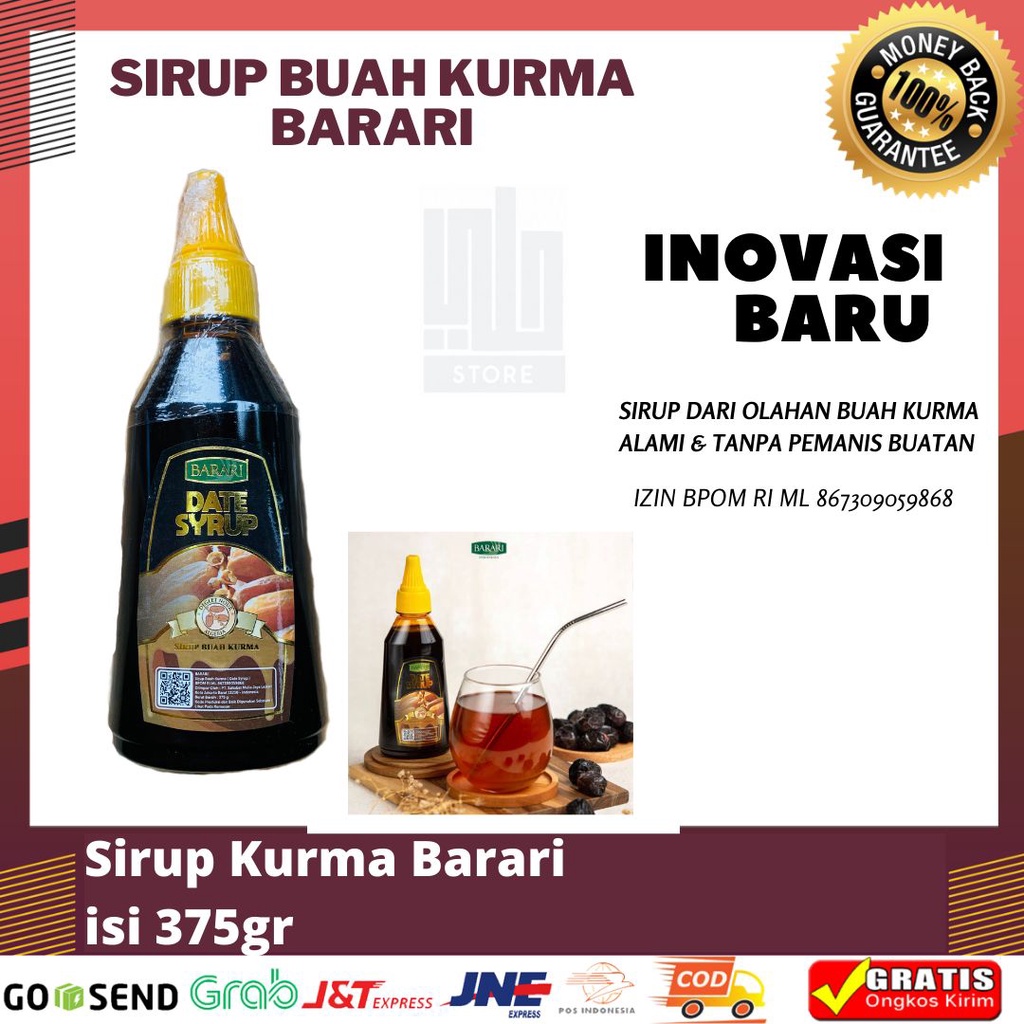 Jual SIRUP KURMA BARARI 375gr Barari Date Syrup Squeeze Syrup Kurma ...