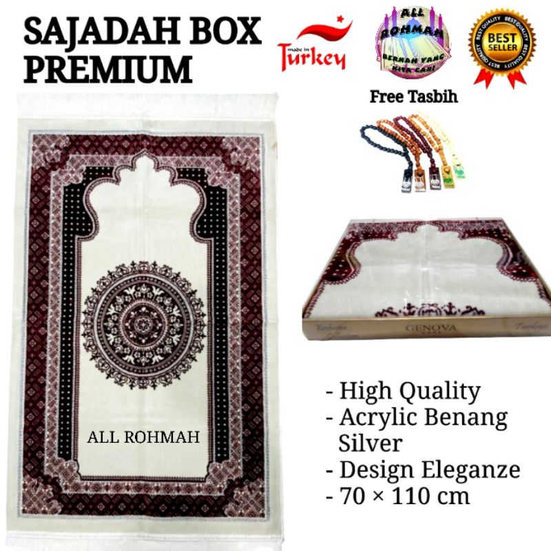 Jual SAJADAH BOX EXCLUSIVE PREMIUM TEBAL HALUS COCOK UNTUK SESERAHAN ...