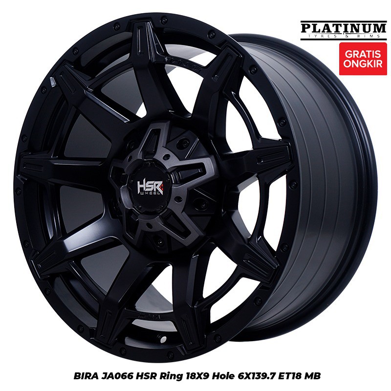Jual velg mobil pajero,fortuner,strada hsr BIRA R18 lebar 9 pcd 6X139,7 ...